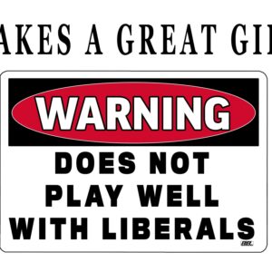 Rogue River Tactical Warning Does Not Play Well with Liberals Gun Cleaning Mat Bench Pad Gift for Gun Owner Conservative or Republican Gift