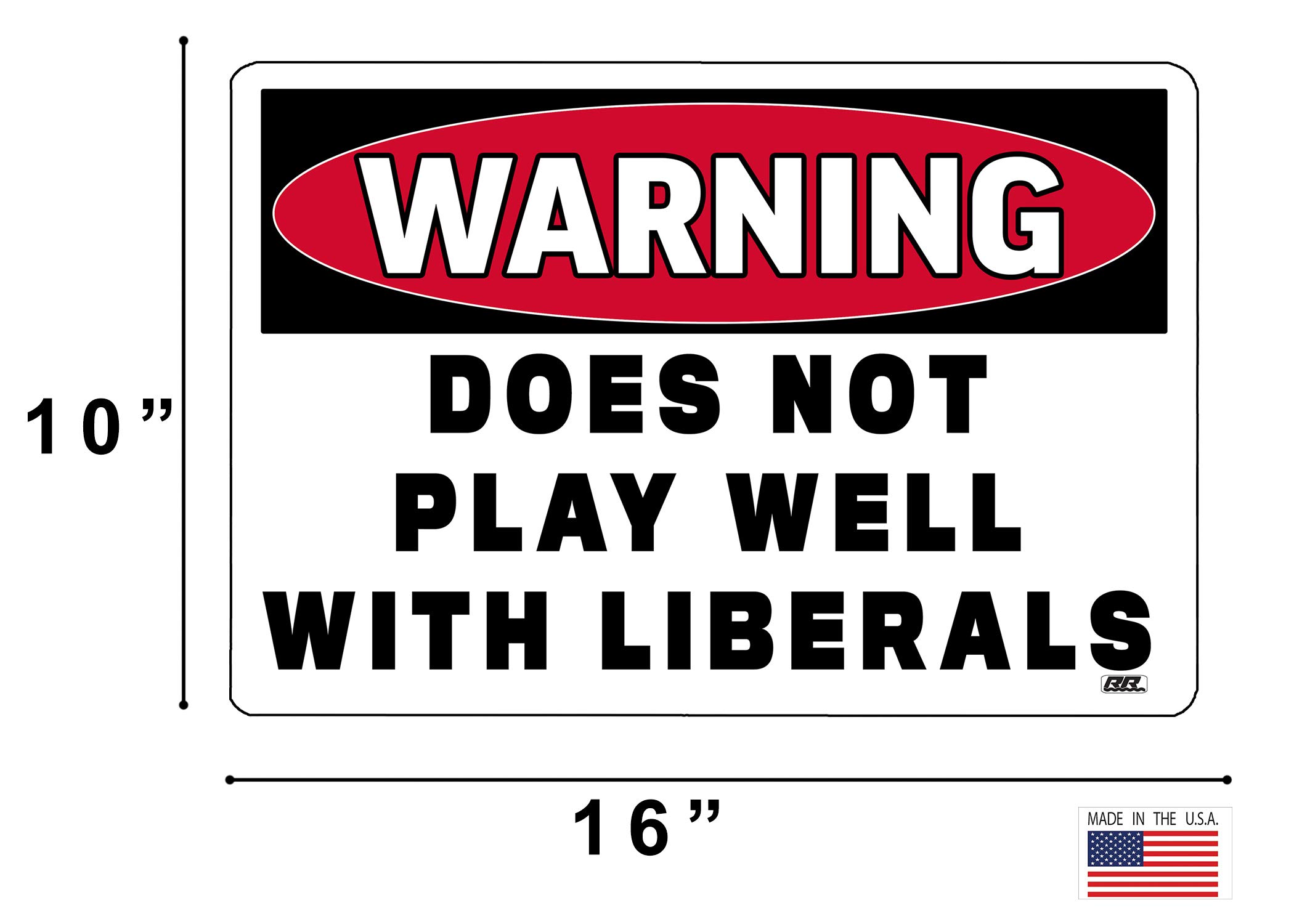 Rogue River Tactical Warning Does Not Play Well with Liberals Gun Cleaning Mat Bench Pad Gift for Gun Owner Conservative or Republican Gift