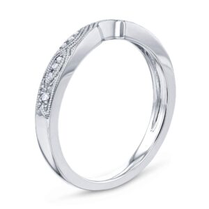 Kobelli Curved Diamond Wedding Band - 62261 Series - 7