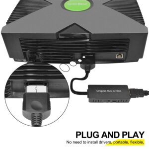 ZUZONG Original Xbox to HDMI Converter, HDMI 1080p/720p Output, Compatible with Original Xbox