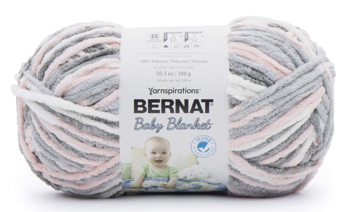 Bernat Baby Blanket Yarn, Baby Grays Pattern