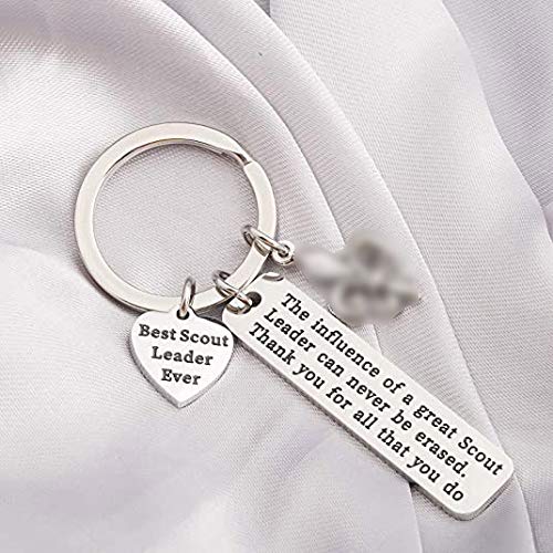 TGBJE Scout Leader Gift Troop Leader Gift Thank You for All That You Do Leader Appreciation Gift Leader Gifts (Leader Keychain)