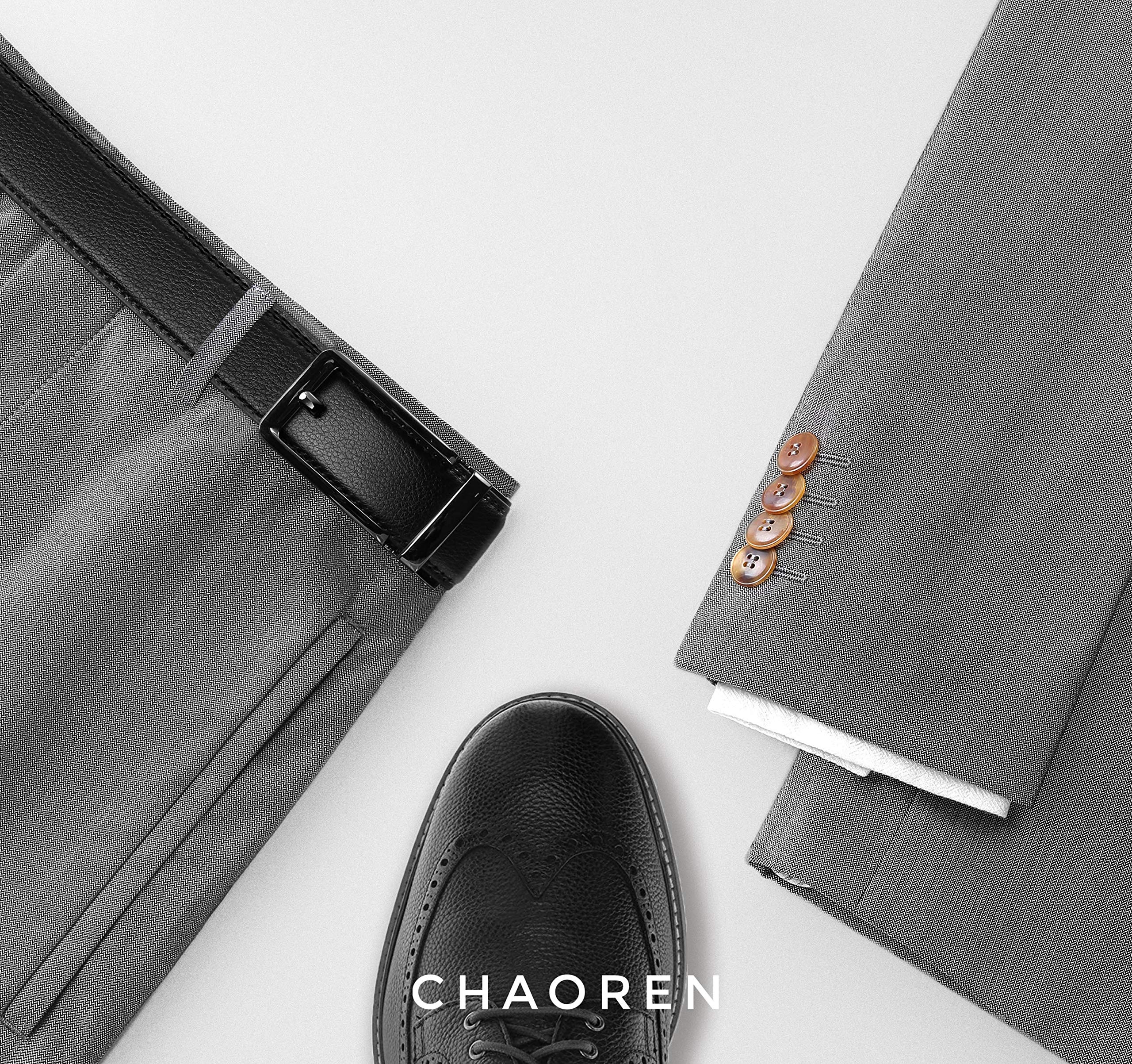 CHAOREN Ratchet Belt - Mens Dress Belt 1 3/8" Comfort Click - Perfect Companion to Men's Oxfords