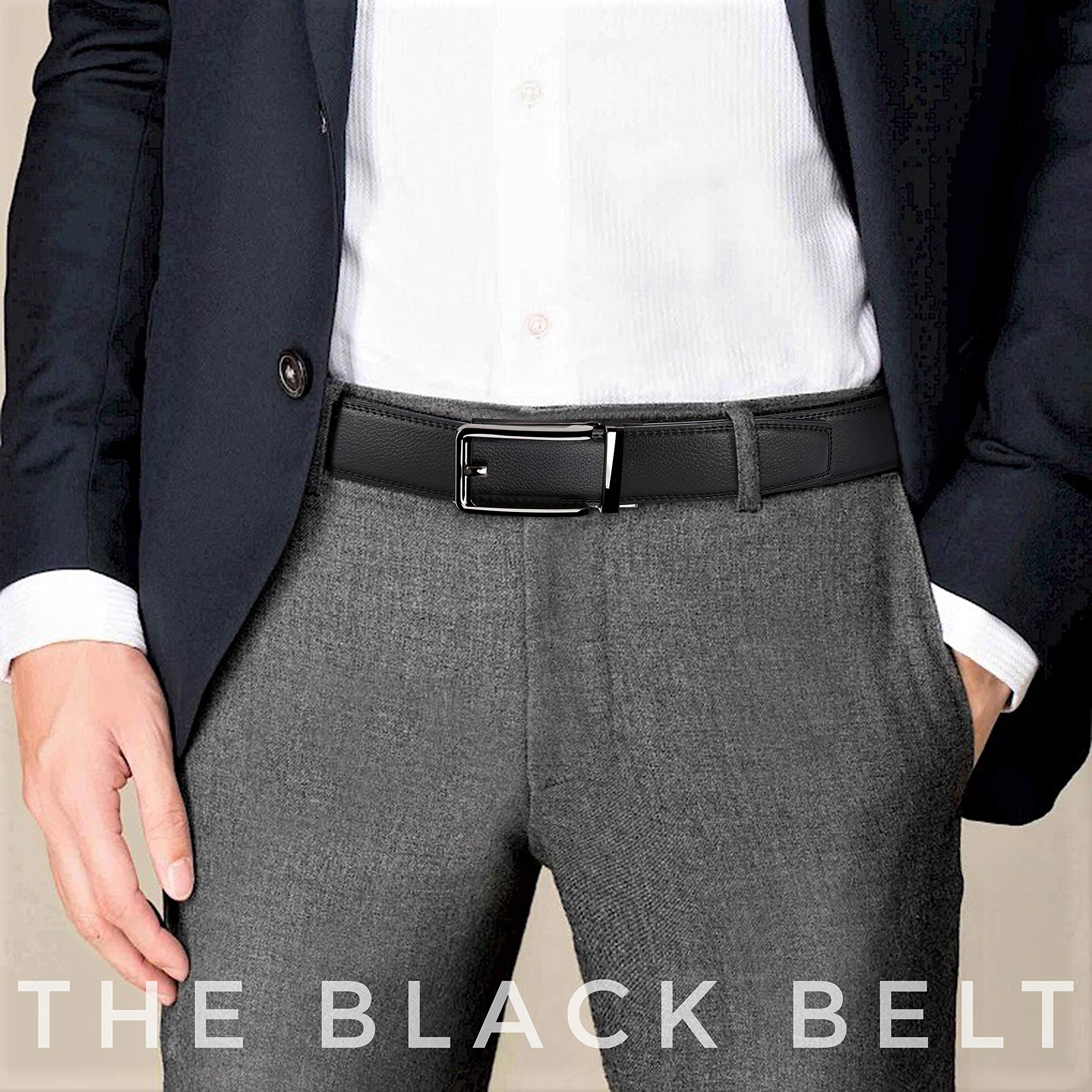 CHAOREN Ratchet Belt - Mens Dress Belt 1 3/8" Comfort Click - Perfect Companion to Men's Oxfords