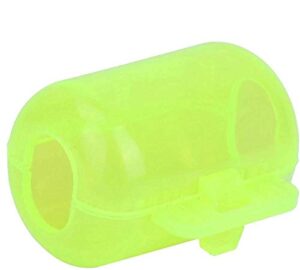 50 pcs plastic fishing hook box clamshell fluorescent yellow squid lure hook box cover case fishing accessory tackle box(small)