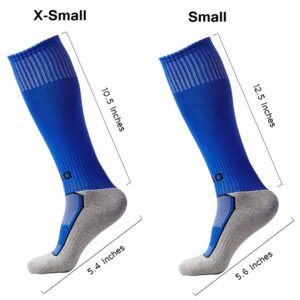 VANDIMI Soccer Socks for Kids Youth Adult (1/3/4/5 pairs) Team Sport Knee High Long Socks