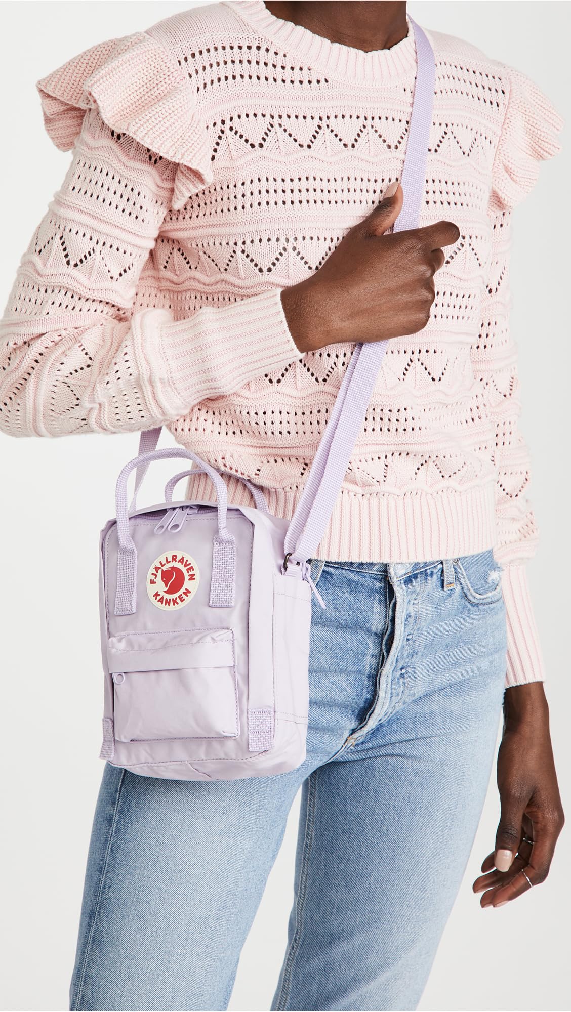 Fjallraven Women's Kanken Sling Bag, Pastel Lavender, Purple, One Size