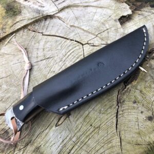 Perkin Damascus Steel Knife Hunting Knife With Sheath Bushcraft Knife - SK800