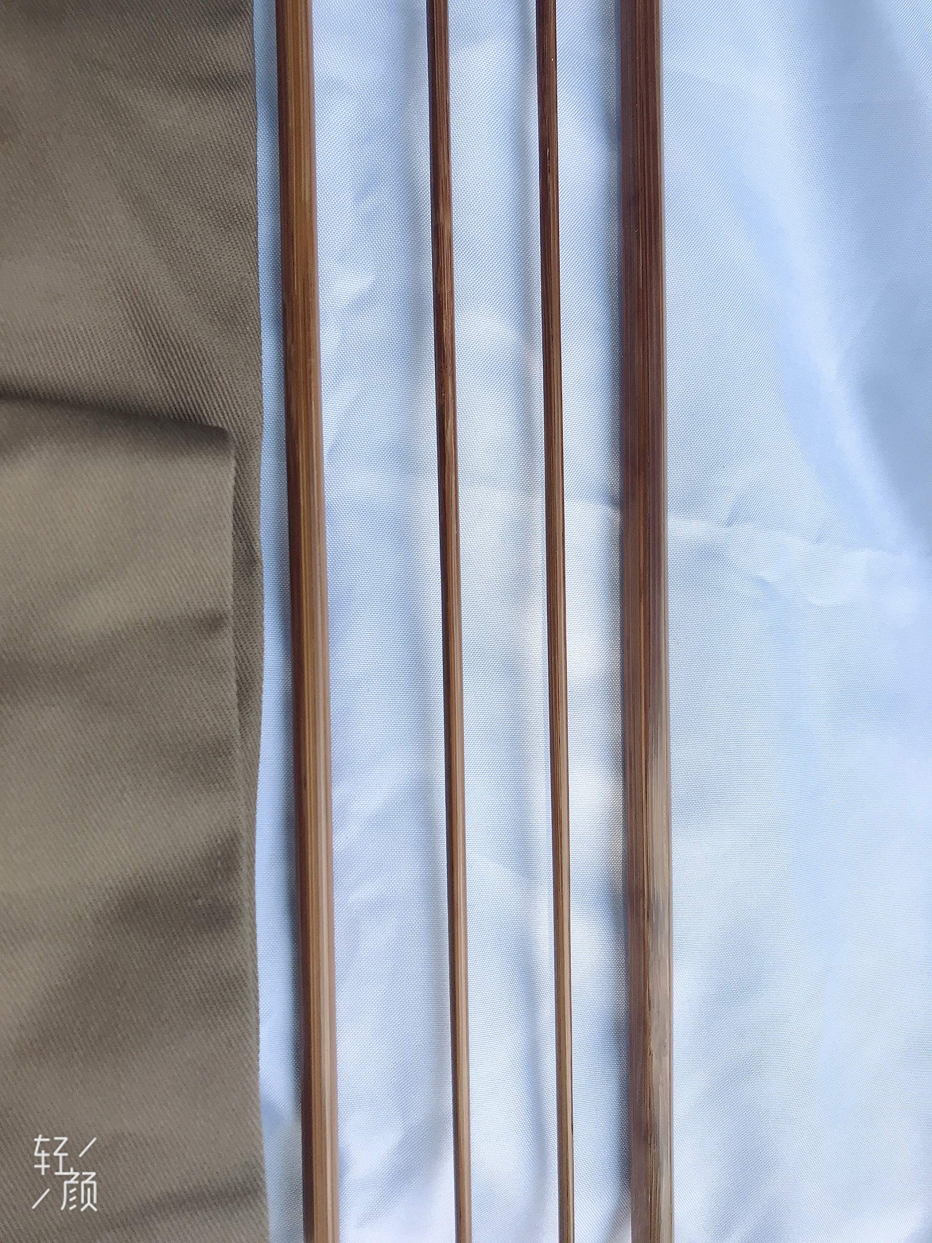 Bamboo Fly Rod Blank 8'0" for #6 Line Wt,3 Piece with 2 Tips.