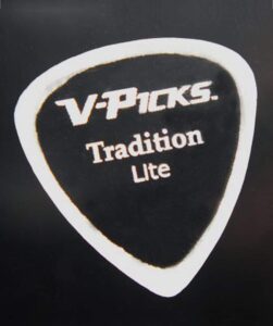 v-picks tradition lite ghost rim - the pick billy gibbons plays