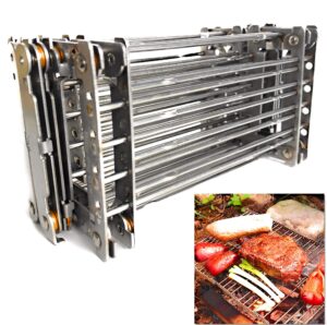 bitty big q stainless steel ultra compact portable lightweight camping grill