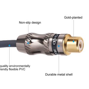 Devinal XLR to RCA Female Adapter, RCA to XLR Female Short Cable Converter, Gender Changer Audio Connector Coupler for Mixer Recorder amplifiers etc.