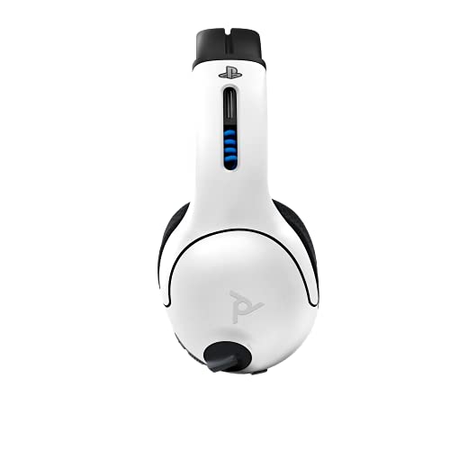 PDP LVL50 Wireless Stereo Headset with Noise Cancelling Microphone: White - PS5/PS4