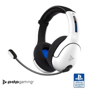 PDP LVL50 Wireless Stereo Headset with Noise Cancelling Microphone: White - PS5/PS4