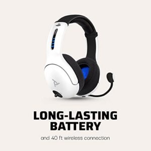 PDP LVL50 Wireless Stereo Headset with Noise Cancelling Microphone: White - PS5/PS4