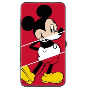 buckle-down women's hinge wallet-mickey mouse, 7" x 4"