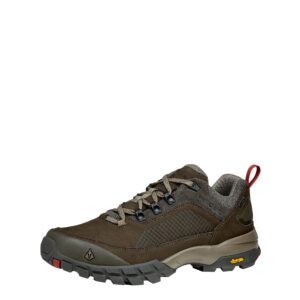 vasque men's talus xt low waterproof hiking shoe, brown olive, 8 medium