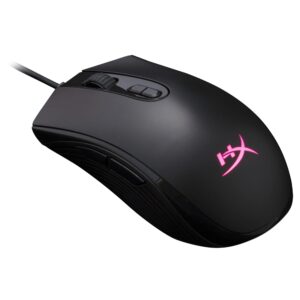 hyperx pulsefire core - rgb gaming mouse, software controlled rgb light effects & macro customization, pixart 3327 sensor up to 6,200dpi, 7 programmable buttons, mouse weight 87g (renewed)