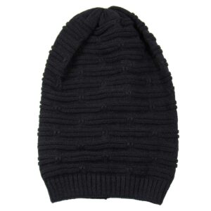 RW Rasta Stretch Long Beanie Hats (Black)