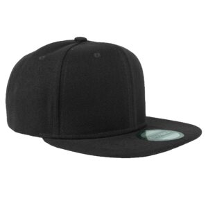 Gelante Plain Blank Flat Brim Adjustable Snapback Baseball Caps LOT 6 Pack 1500 Black