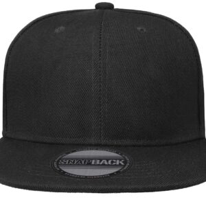 Gelante Plain Blank Flat Brim Adjustable Snapback Baseball Caps LOT 6 Pack 1500 Black