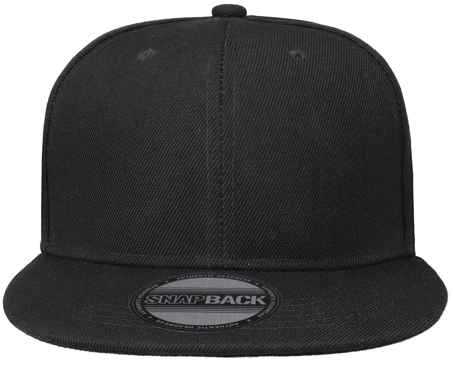 Gelante Plain Blank Flat Brim Adjustable Snapback Baseball Caps LOT 6 Pack 1500 Black