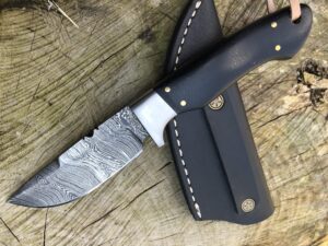 perkin damascus steel hunting knife bushcraft camping outdoor- sk1100