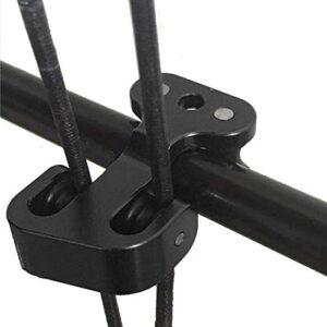 reikawa archery cable slide aluminium alloy arrow compound bow string splitter roller glide (black)