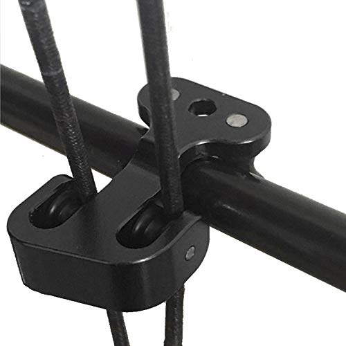 Reikawa Archery Cable Slide Aluminium Alloy Arrow Compound Bow String Splitter Roller Glide (Black)