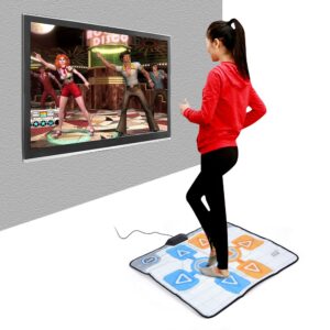 Tihebeyan Double Person Dance Mat, Non-Slip Dancing Pads Suitable for NGC Game Wii Console