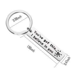 BNQL I Believe in You Keychain You Have Got This Keychain Inspirational Sobriety Gift (keychain s)