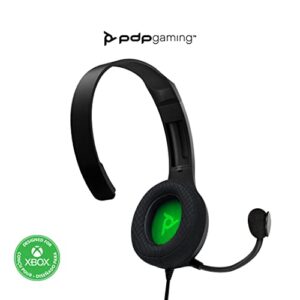 pdp lvl30 wired headset with single-sided one ear headphone for pc, xbox - mac, tablet compatible - noise-cancelling mic - lightweight, cool comfort, great for gaming , school and remote work - black