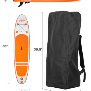 Jiubenju Inflatable Stand Up Paddle Board 10'6"/30"/6" with Premium SUP Accessories & Kayak Seat Set & Carry Bag Wide Stance, Surf Control, Non-Slip Deck, Leash, Paddle and Pump for Youth & Adult