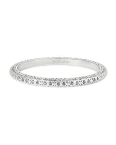 kendra scott maggie bangle bracelet in rhodium filigree