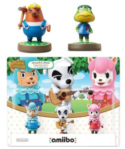 animal crossing series 3-pack amiibo (animal crossing series) - mr. resetti - kapp'n amiibo bundle for nintendo switch - 3ds - wii u (bulk packaging)