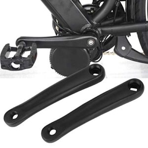 Bnineteenteam Bike Crank Arms,Horizontal Crank Arm, Hole Hole for Drive Motor Black