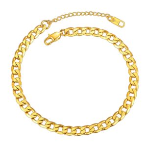 ankle bracelets for women anklet gold plated mens ankle chain summer beach foot chain cuban link anklets