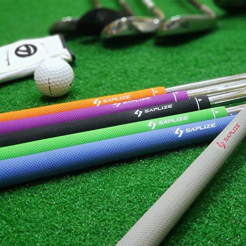 SAPLIZE Rubber Golf Grips, 13 Grips with Complete Regripping Kit, Midsize, Golf Club Grip, Grey