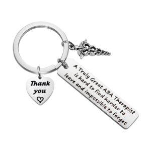 tgbje aba therapist gift a truly great aba therapist is hard to find keychain appreciation gift bcba gift rbt gift (aba therapist)