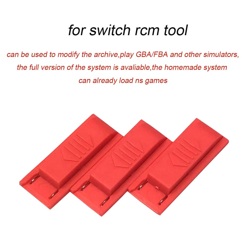 Onyehn 2pcs Replacement DN RCM Jig for Nintendo Switch,RCM Short Circuit Tools Use for Modify The Archive Play GBA/FBA & Other Simulator