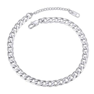 anklets for women stainless steel barefoot jewelry ankle bracelets cuban link ankle chain mens chain anklet