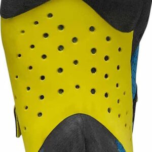 SCARPA Furia Air Rock Climbing Shoes for Sport Climbing and Bouldering - Specialized Performance for Sensitivity and Breathability - Baltic Blue/Yellow - 7-7.5