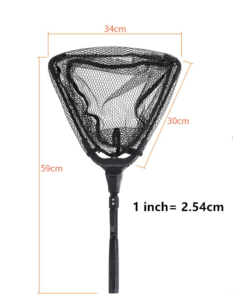 Toasis Fly Fishing Landing Net Small Size Nylon Mesh Trout Bass Catch and Release Net