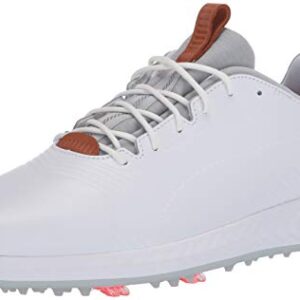 Puma Golf Men's Ignite Pwradapt Leather 2.0 Golf Shoe, White, 9 M US