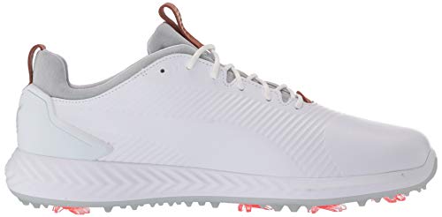 Puma Golf Men's Ignite Pwradapt Leather 2.0 Golf Shoe, White, 9 M US