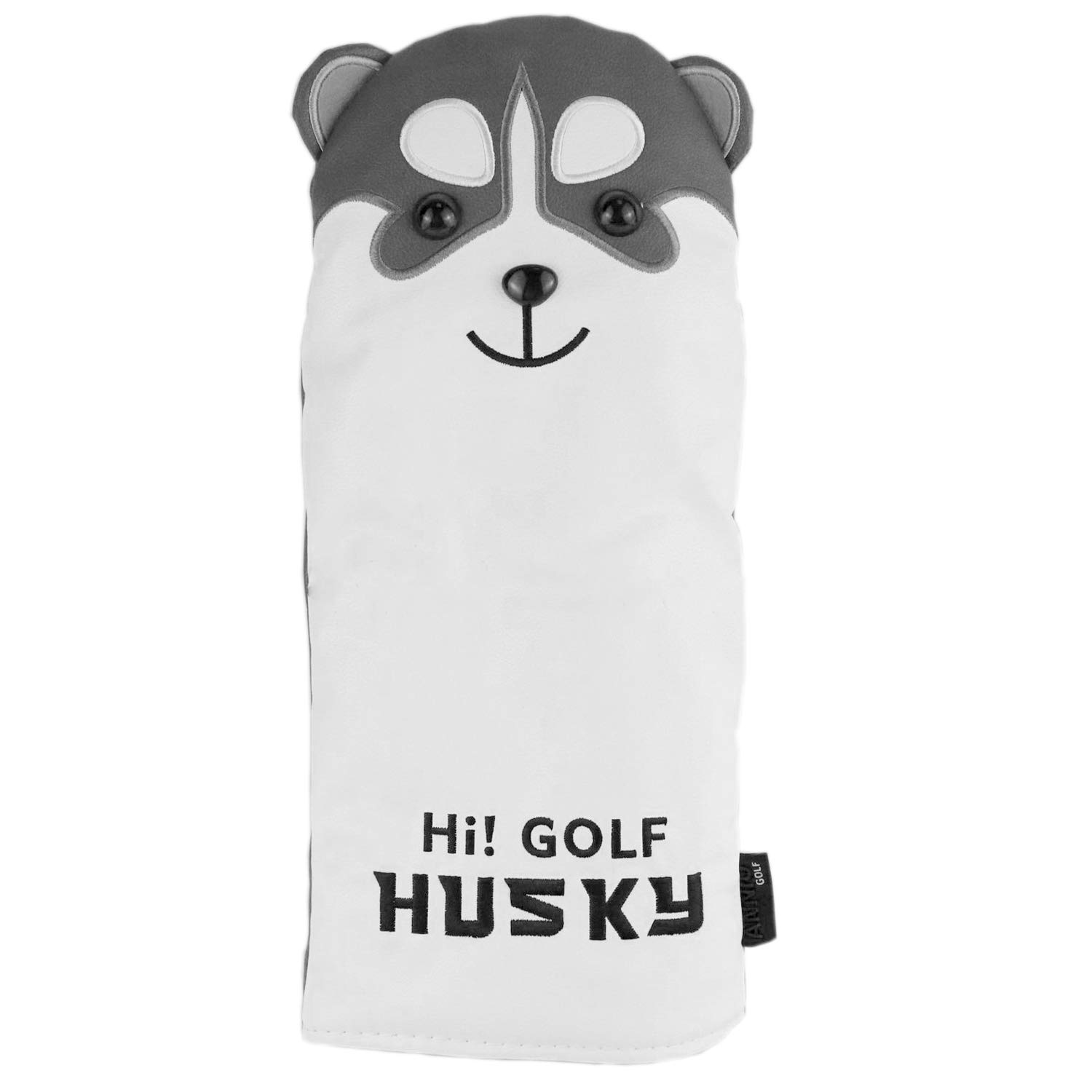 Animal Golf Headcover Driver Mallet Blade Putter Leather Cute Replacement Covers (Husky 135UT Set)