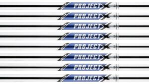 project x rifle 5.0 4-pw steel iron satin shafts .370 parallel tip - set of 7 shafts (non-flighted)