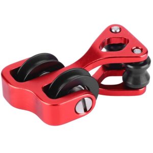 Zer one Archery Cable Slide, Compound Bow Splitter Roller Glide Shooting Hunting Aluminium Alloy Archery Glide Separator(Red)