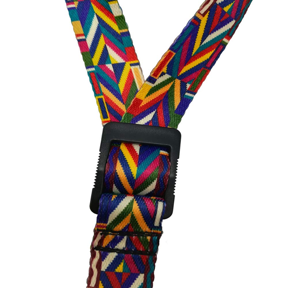 Saxophone Strap Rainbow Style Soft Padded Alto Tenor Bari Soprano Sax Neck Harness