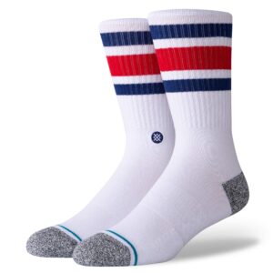 stance crew boyd st socks (large, blue)